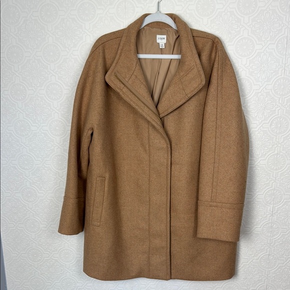 J. Crew Factory | Jackets & Coats | J Crew Factory Wool Blend Camel ...